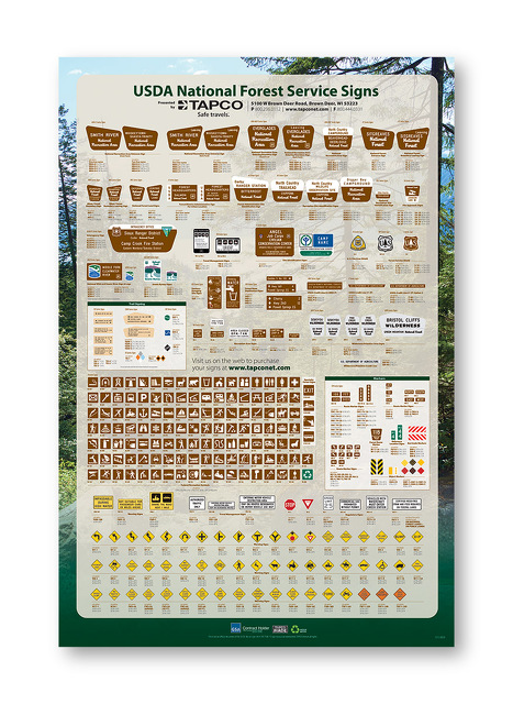 USDA Forest Service Sign Poster | 105598 | TAPCO - Traffic & Parking ...